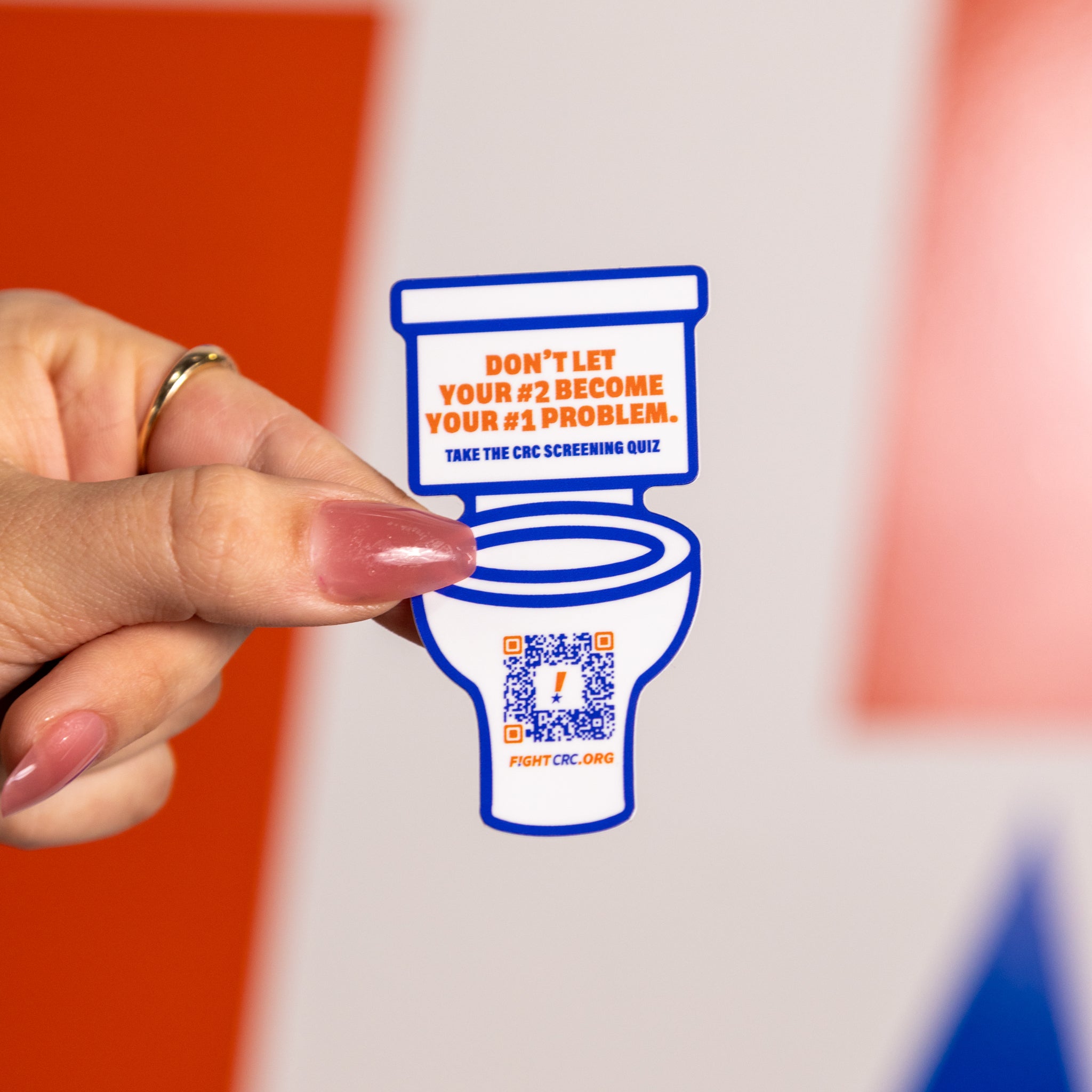 CRC Awareness Toilet Sticker – Fight CRC Store
